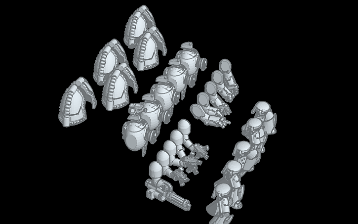 3D design 40k Saturnine Terminator Space Marines - Tinkercad