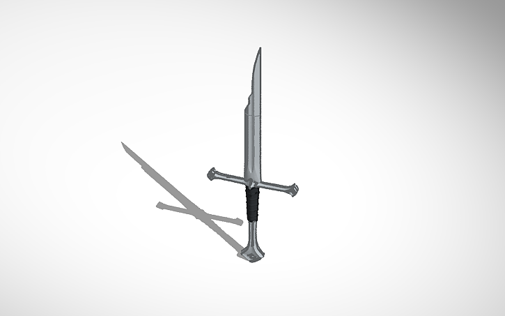 3D design Isildur's Sword | Tinkercad