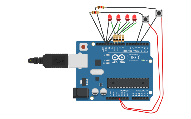 Circuit design DIEGUEZ - Arduino PARCIAL | Tinkercad