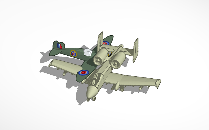 3D design Spitfire - Tinkercad