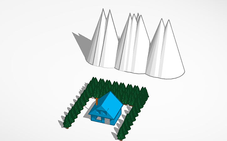 3D design дом - Tinkercad