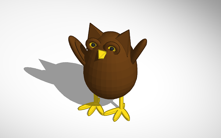 3D design printable owl.EXE - Tinkercad