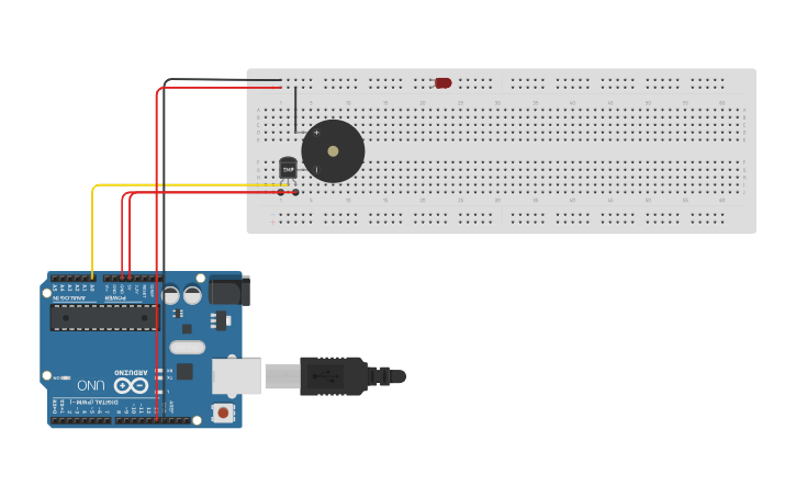 Circuit design Sensor de temperatura - Tinkercad