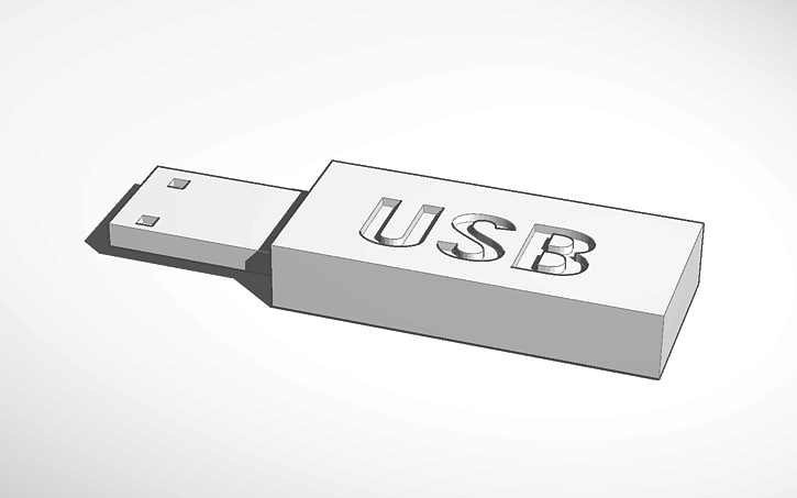 3D design USB - Tinkercad