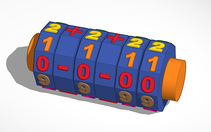 3D design math spinner | Tinkercad