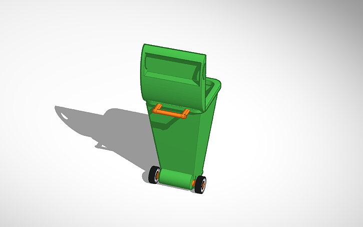 3D design TRASH BIN - Tinkercad