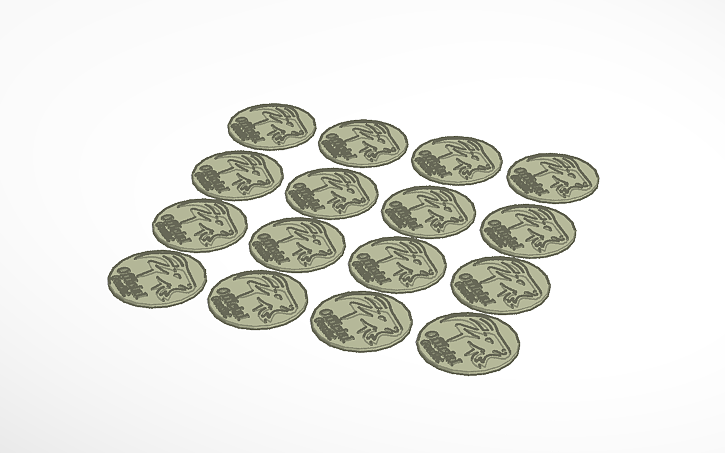 3D design Goat Coin2 - Tinkercad