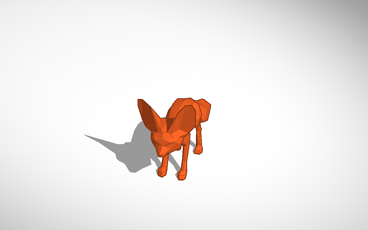 3D design Awesome Fennec Fox | Tinkercad