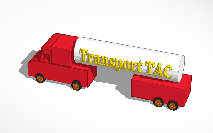 3D design Camio cisterna - Tinkercad
