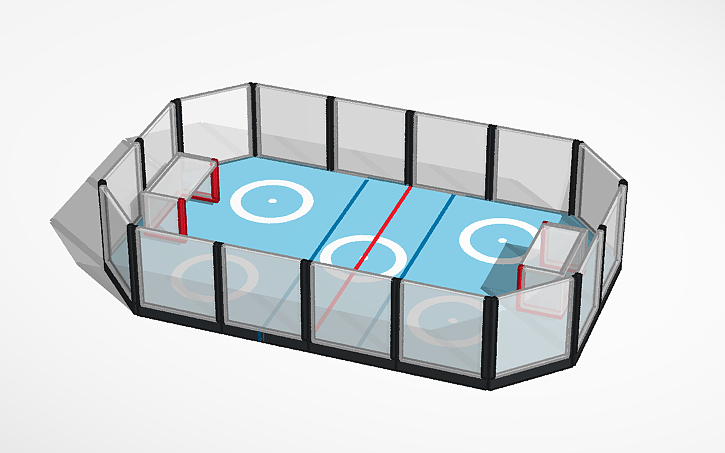 3D design hockey arena - Tinkercad