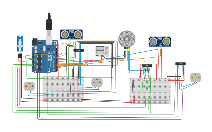 Circuit design complete simulation - Tinkercad