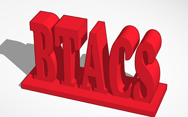 3D design BTACS - Tinkercad