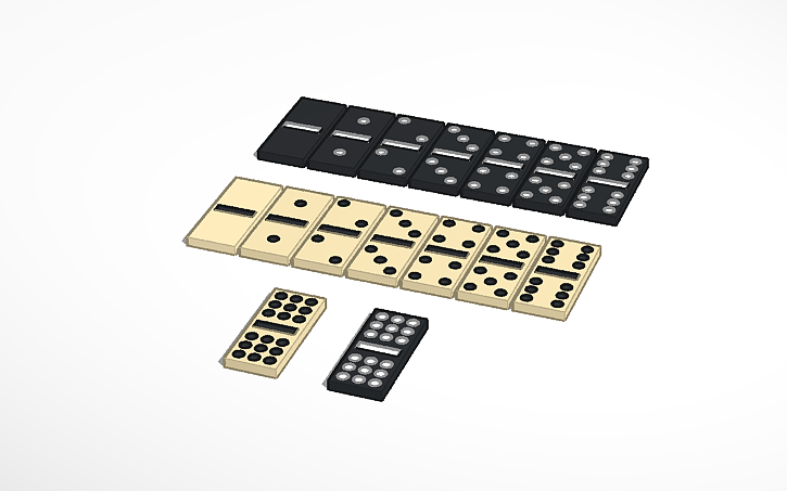 3D design Domino - Tinkercad