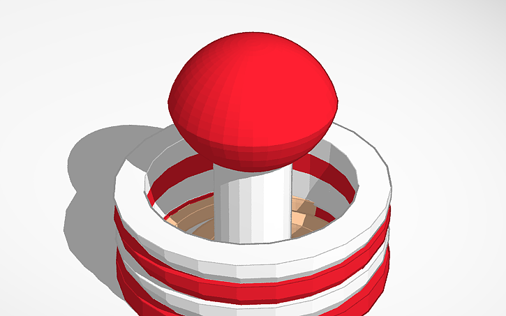3D design To Waffle: I 3D printed your Joystick Fidget Toy - Tinkercad