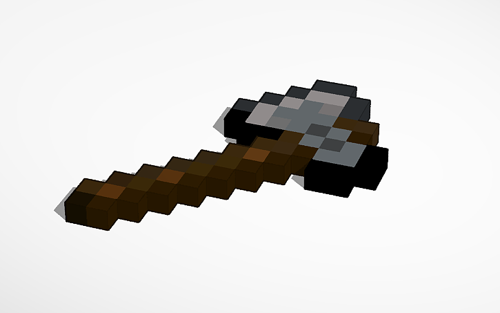 3D design texture of stone axe - Tinkercad