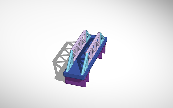 3D design bridge - Tinkercad