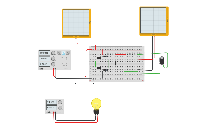 Circuit design Transformador - Tinkercad