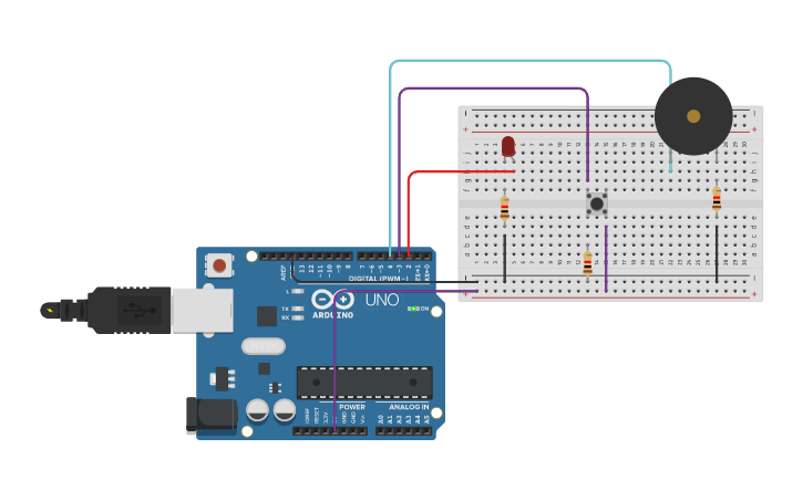 Circuit design Alarma | Tinkercad