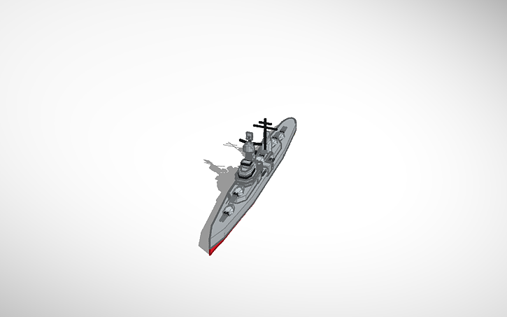 3D design USDS. Fletcher (Fletcher II Class) | Tinkercad