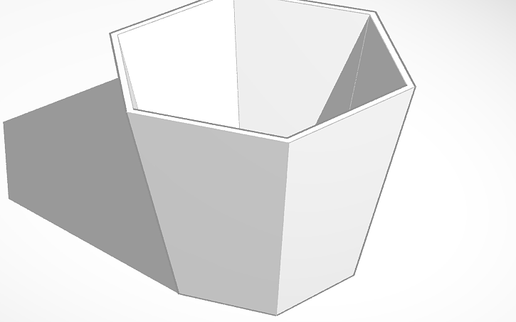 3D design Vaso V - Tinkercad