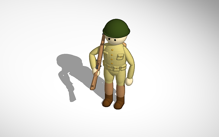 3D design WWII Soldier | Tinkercad