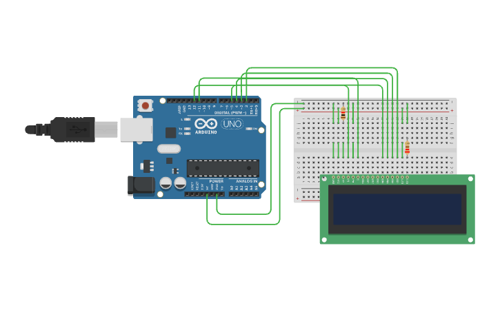 Circuit design COMP 1045 Lab 8 Level 2 - Tinkercad