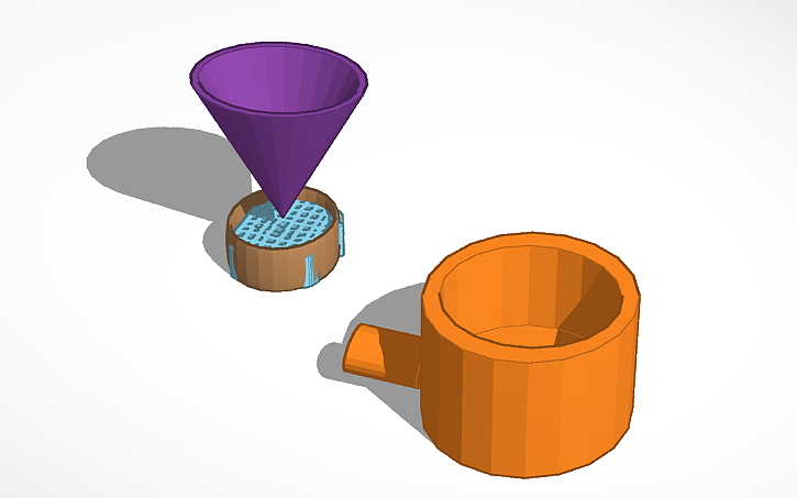 3D design Water filter - Tinkercad