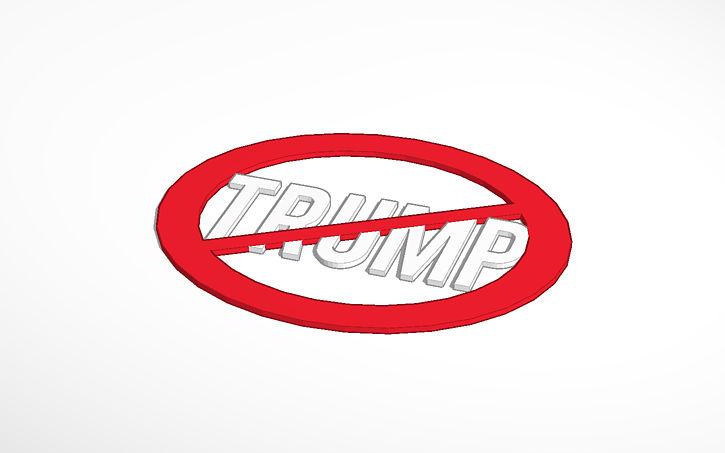 3D design no trump | Tinkercad