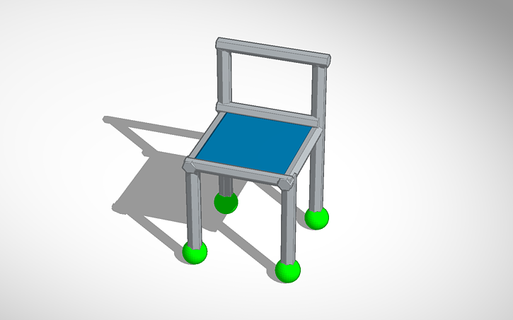 3D design Walking Stool - Tinkercad