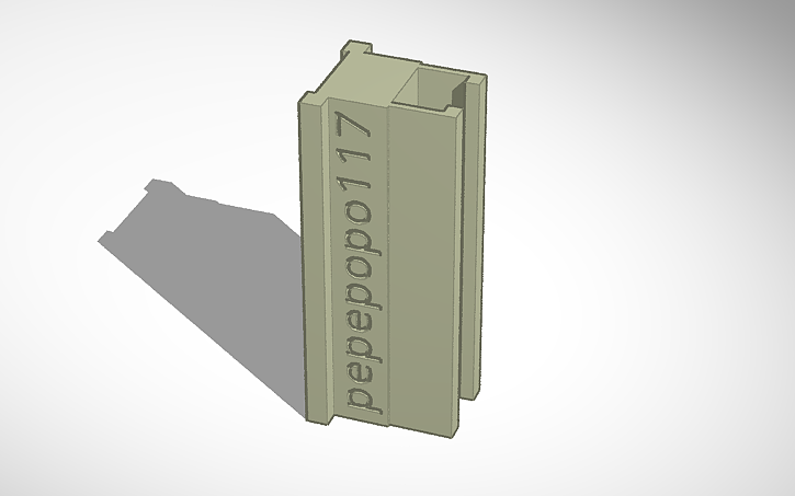 3D design nerf alpha strike stinger rail | Tinkercad