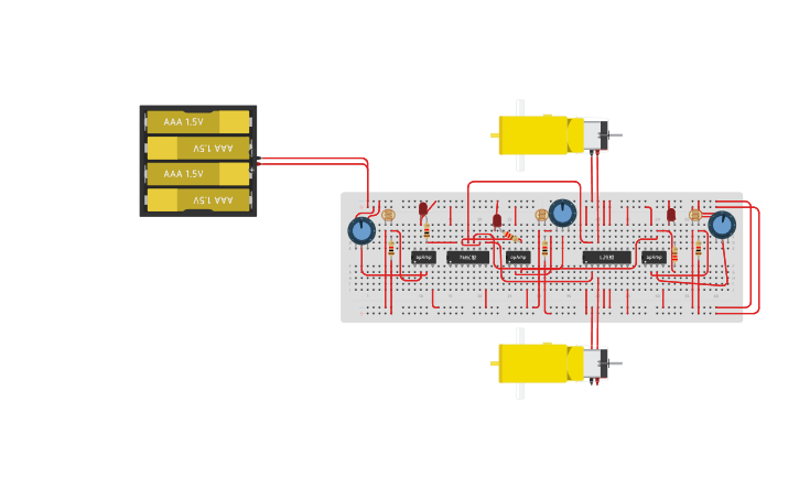 Circuit design Robot follow light ver complete - Tinkercad