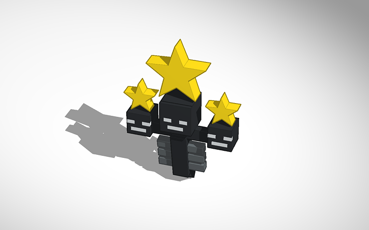 3D design Minecraft Wither - Tinkercad