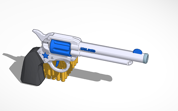 3D design Revolver concept art (Karlson) - Tinkercad