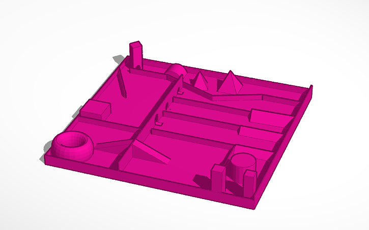 3D design mini golf - Tinkercad