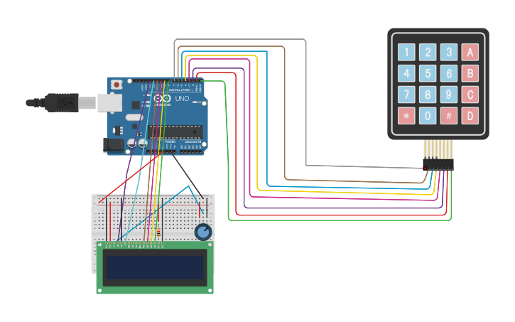 Circuit design Calculator using Arduino - Tinkercad