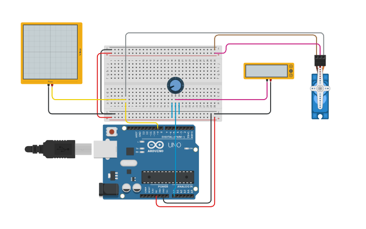 Circuit Design Projeto Servo Motor Com Potenciômetro Aplicado Com Arduino Tinkercad
