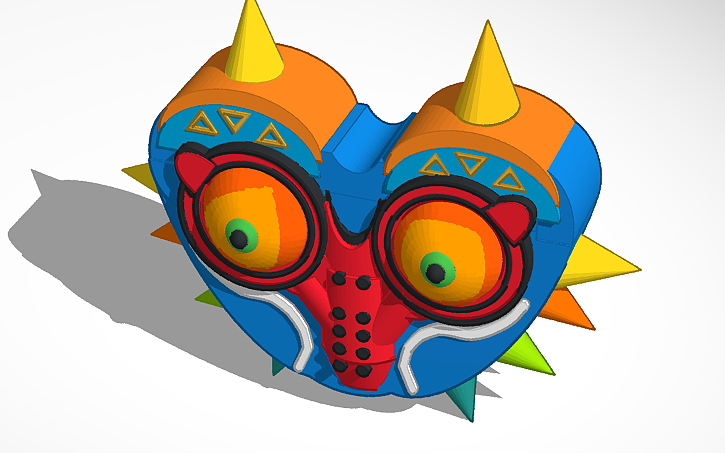 3D design Majora's Mask - Tinkercad