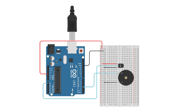 Circuit Design Sensor De Temperatura Con Alarma Tinkercad