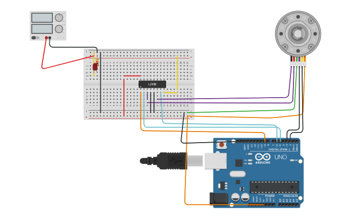 Circuit design Speed Control Of DC Motor With MotorDriver And Encoder ...