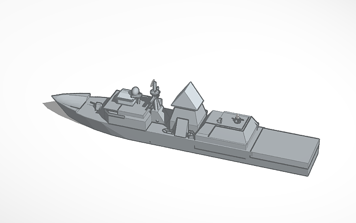 3D design warship | Tinkercad