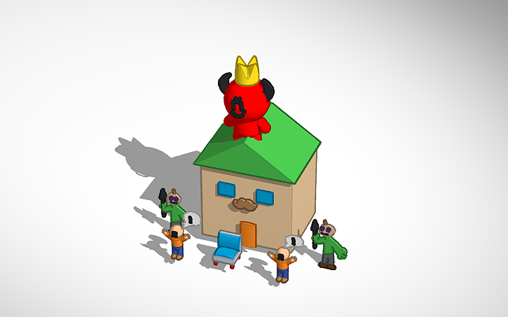 3D design Evil bad guy is the ruler - Tinkercad