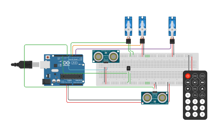 Circuit Design Robot Arm Circuit Diagram Tinkercad 