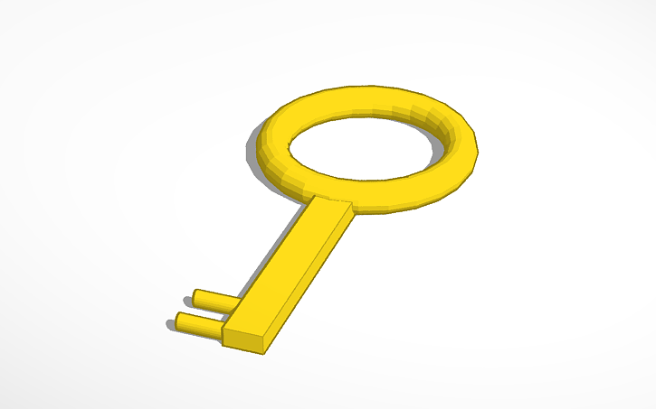 3D design Key - Tinkercad