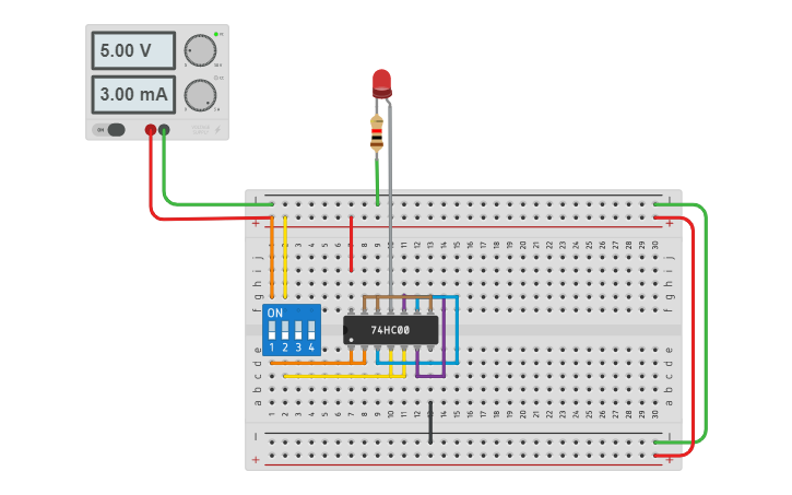 Circuit Design Nand To Nor Tinkercad