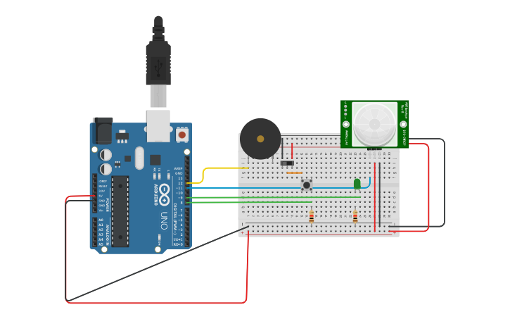 Circuit Design Tugas Arduino 3 Tinkercad