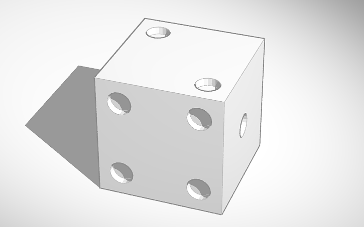3D design Dice - Tinkercad