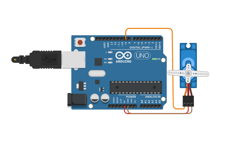 Circuit design Copy of Ultrasonic Distance Sensor with Servo Motor ... Circuit design Copy of Ultrasonic Distance Sensor with Servo Motor ...