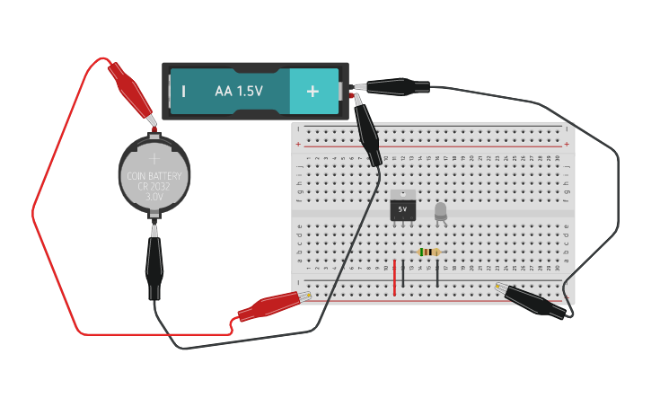 Circuit design regulador 5v | Tinkercad Circuit design regulador 5v | Tinkercad