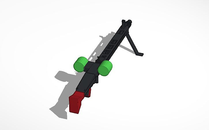 3D design Machine gun | Tinkercad