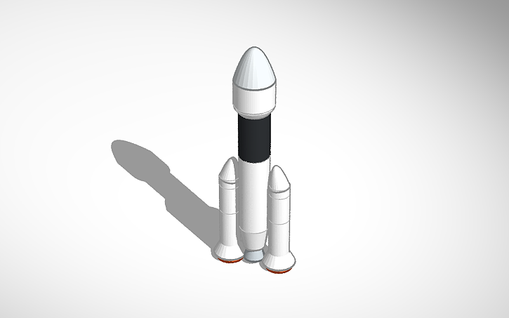 3D design GSLV Mk III Model - Tinkercad